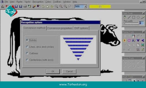 تبدیل عکس به فایل اتوکد - آموزشگاه هنری طرحستان